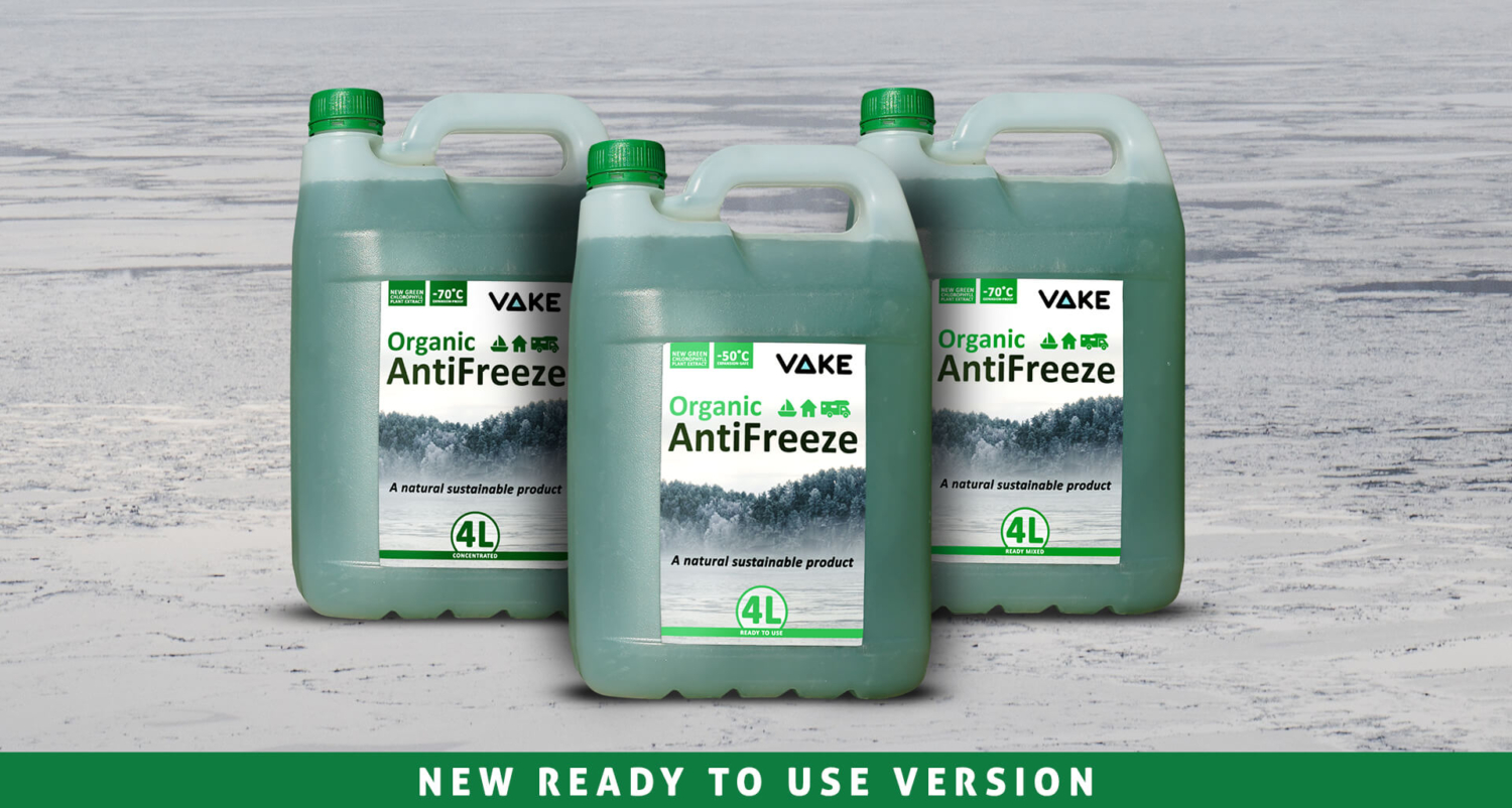 Launch of VAKE Organic Antifreeze – Ready to use – VAKE.se